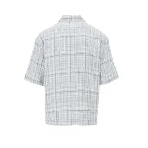 SUNFLOWER Ada' Shirt With Check Otif An - Blue