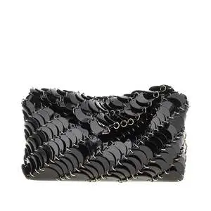 Rabanne Leather Shoulder Bag - Black
