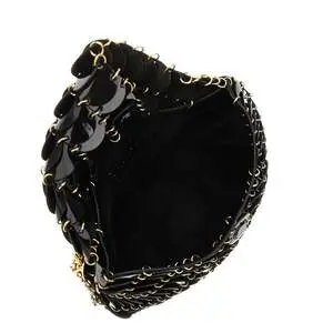 Rabanne Leather Shoulder Bag - Black