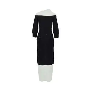Attico Asymmetrical Midi Knitted Dress