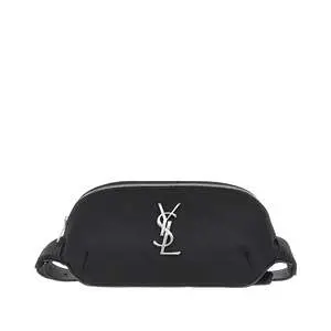 Saint Laurent Cassandre Belt Bag - Black