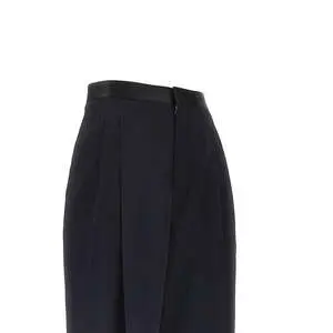 Bottega Veneta Grain De Poudre Wool Pants With Double Dart