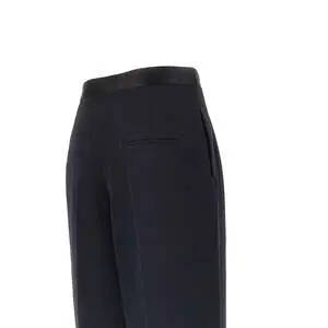 Bottega Veneta Grain De Poudre Wool Pants With Double Dart