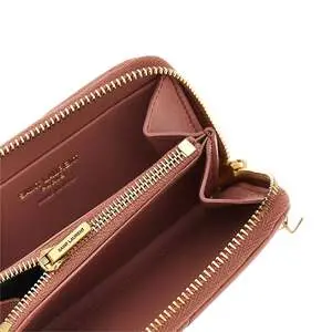 Saint Laurent Cassandre Bijou' Leather Coin Purse - Pink