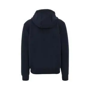 EA7 Stretch Jersey Full-zip Hoodie - Blue