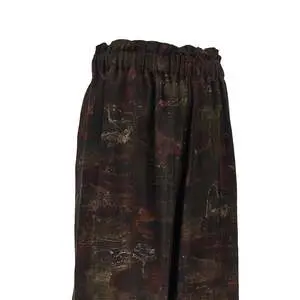 Emporio Armani Printed Cupro Twill Pants
