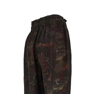 Emporio Armani Printed Cupro Twill Pants