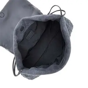Bottega Veneta Suede Leather Pouch - Grey