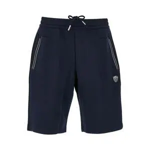 EA7 Stretch Jersey Shorts With Drawstring Waist - Blue