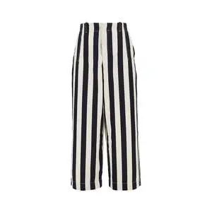 Jacquemus De-nîmes" Striped Cotton Denim Pants - White