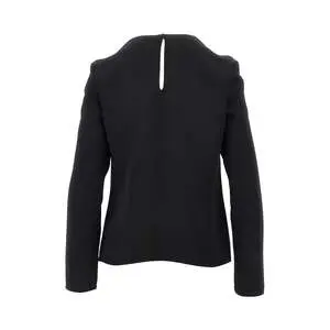 Valentino Garavani Cady Couture Long-sleeved Top With Bow Detail