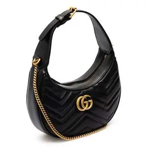 Gucci Gg Marmont Mini Half Moon Bag