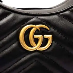 Gucci Gg Marmont Mini Half Moon Bag