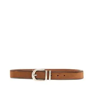 GIANNIFRANCO BELTS Vintage Suede Leather Belt - Brown