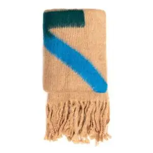 Off-White Arrows Print Blanket - Beige