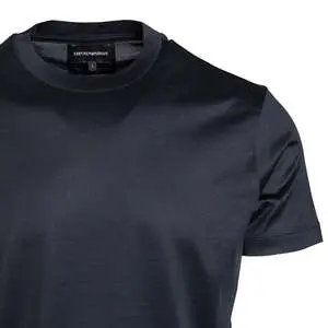 Emporio Armani T-hirt In Tencel Blend Jerey