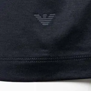 Emporio Armani T-hirt In Tencel Blend Jerey