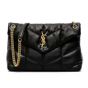 Saint Laurent Small Loulou Puffer Bag - Black