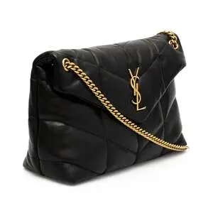 Saint Laurent Small Loulou Puffer Bag - Black