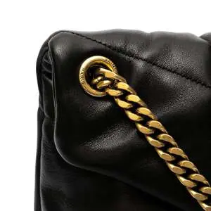 Saint Laurent Small Loulou Puffer Bag - Black