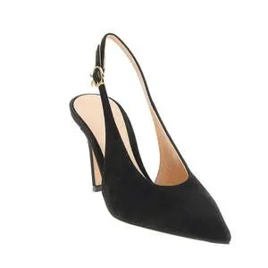 GIANVITO ROSSI Robbie Suede Leather Slingback Pumps - Black