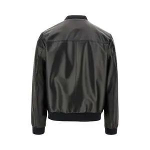 Prada Re-nylon And Leather Reversible Bomber Jacket