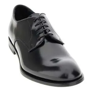 DOUCAL'S Brushed Leather Lace-up Shoes