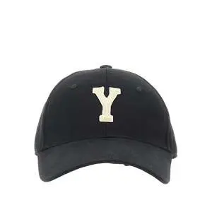 Saint Laurent Y' Patch Baseball Cap - Black