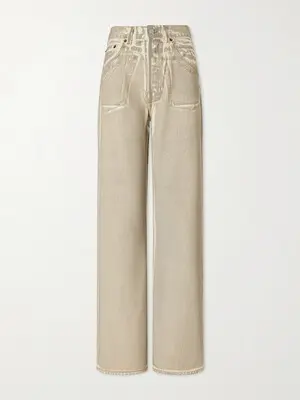 Acne Studios Straight-leg Printed Jeans - Green