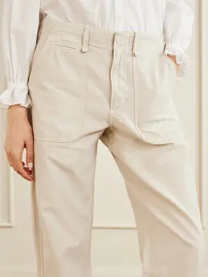 Citizens Of Humanity Winslow Utility Organic Cotton Straight-leg Pants - Neutrals