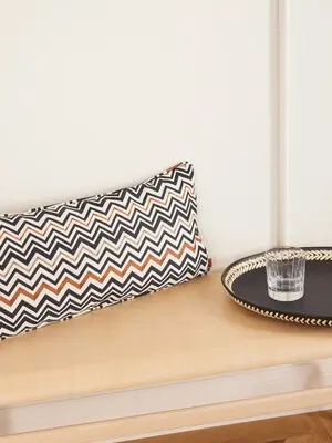 Missoni Belfast Striped Terry Cushion - Black