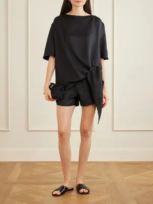 Loulou De Saison Cabo Silk Shorts