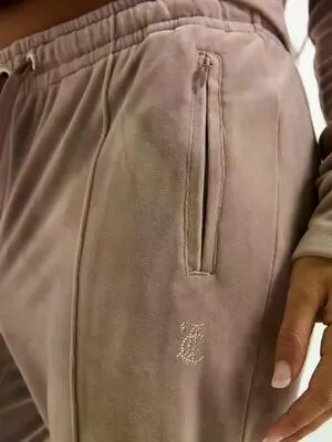 Juicy Couture Velour Diamanté Track Pants