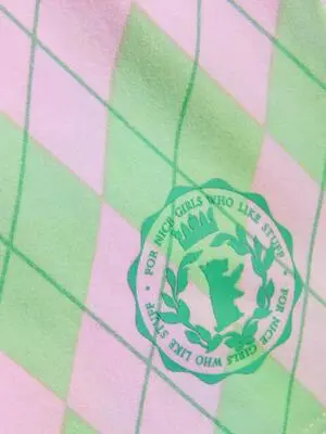 Juicy Couture Logo-print Argyle-pattern Pajama Set
