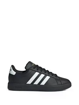 Adidas Grand Court 2.0 Striped Sneakers - Black