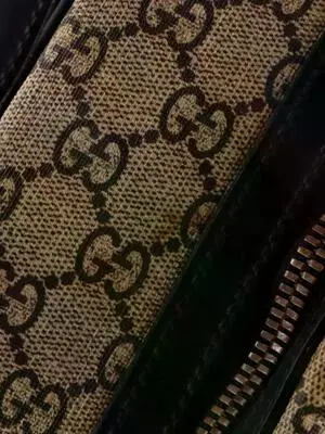Gucci Gg Coated Canvas Zip Around Backpack