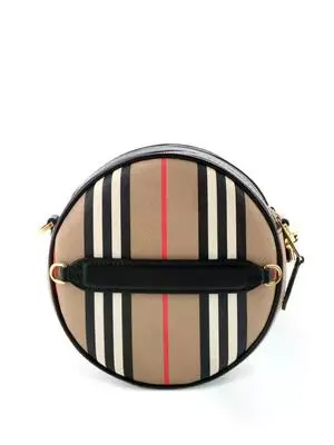 Burberry Louise Round Bag Icon Stripe E-canvas Belt Bag