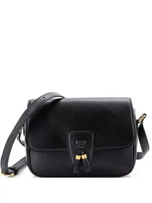 Celine Leather Shoulder Bag - Black