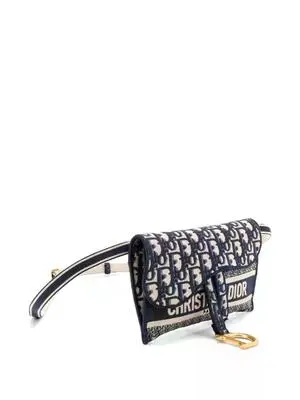 Dior Saddle Slim Pouch Belt Bag - Blue