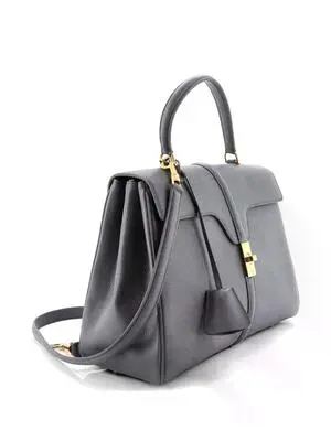 Celine 16 Top Handle Bag Grained Calfskin Medium Shoulder Bag