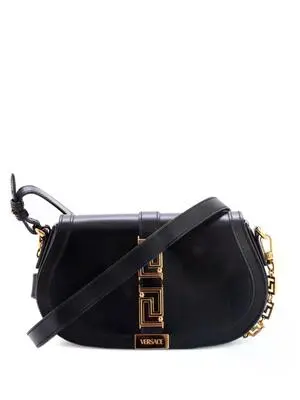 Versace Greca Goddess Leather Shoulder Bag
