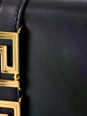 Versace Greca Goddess Leather Shoulder Bag