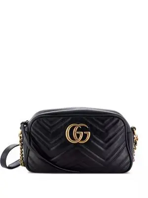 Gucci Matelassé Leather Shoulder Bag - Black