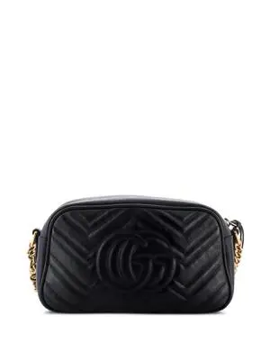 Gucci Matelassé Leather Shoulder Bag - Black