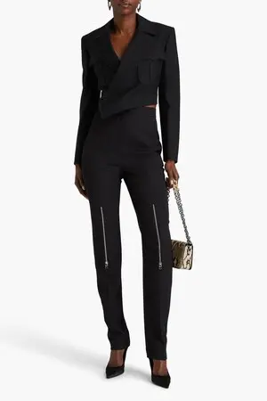 Alexander McQueen Grain De Poudre Wool Tapered Pants