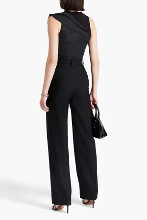 Alexander McQueen Wool Crepe Tailored High-rise Pants