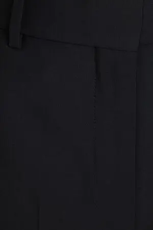 Alexander McQueen Wool Crepe Tailored High-rise Pants