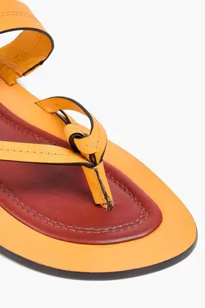 Farm Rio Leather Thong Sandals
