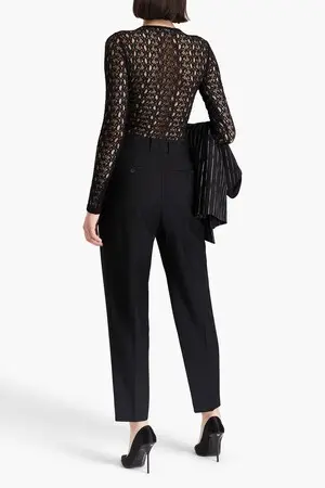 Alexander McQueen Wool-crepe Tapered Trousers