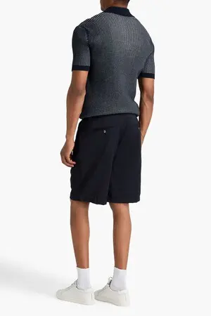 Frescobol Carioca Sereno Pleated Wool Shorts - Midnight Blue